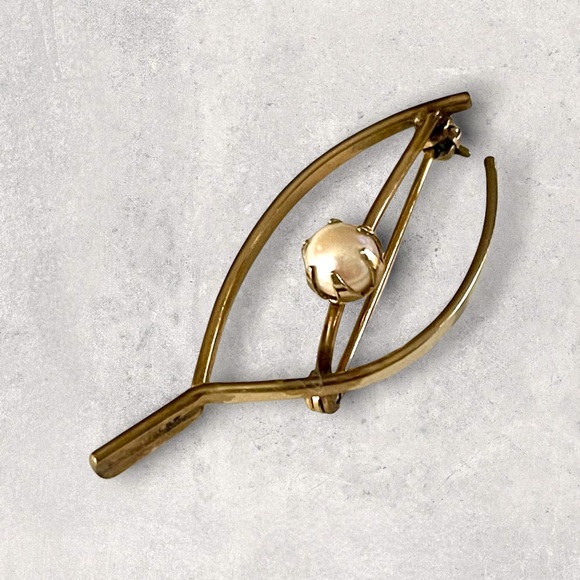 Vintage | Jewelry | Vintage Balron 2k Gold Filled Good Luck Wishbone ...